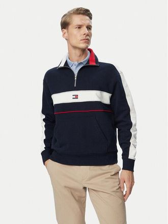 Tommy Jeans Sweatshirt Cblock DM0DM23244 Dunkelblau Relaxed Fit