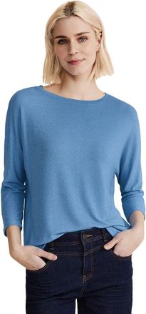 Street One Damen T-Shirt 3/4 Arm, light spring blue melange, 40
