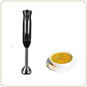 Little Balance 8459 Speed Inox 600, Stabmixer, 8 Geschwindigkeitsstufen, Turbo, Spritzschutz, 600 W, Edelstahl