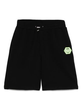 Philipp Plein short de bain à logo Icon - Noir