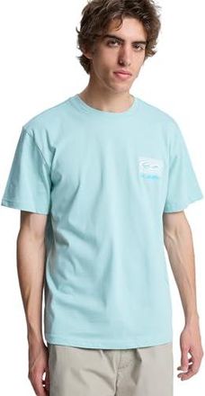 Quiksilver T-shirt &agrave; manches courtes Ripples pour homme Bleu brume, Bleu clair, XXL