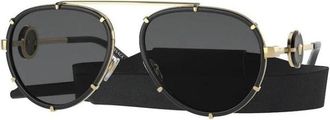 Versace Vintage Icon Pilot Clip-On Sonnenbrille - - Accessories - Damen - Schwarzk - 61 MM