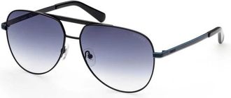 Guess Homme, Accessoires, Noir, Taille: ONE Size Classic Metal Frame Lunettes de soleil