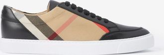 Burberry Sneaker aus House Check-Gewebe und Leder, Size: 36.5