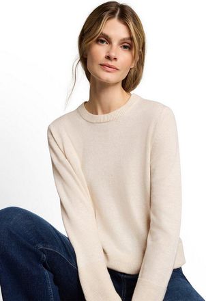 Tom Tailor Strickpullover Regular Rundhals / breite Flachstrickb&uuml;ndchen / mit Kaschmir