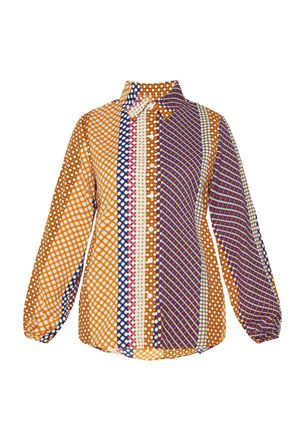 Felipa Bluse Frauen mehrfarbig braun