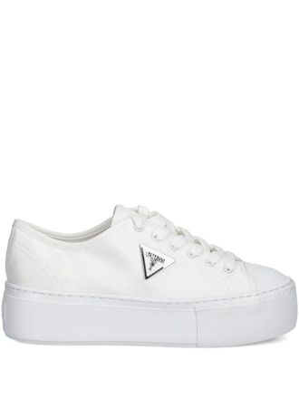 Guess Co Sneakers mit Plateau - Weiß