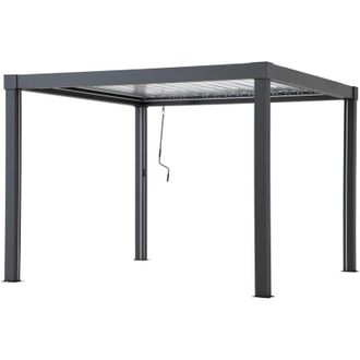 Sunjoy Direct Sunjoy - Tonnelle Multi matterhorn en anthracite - 306cm x 306cm
