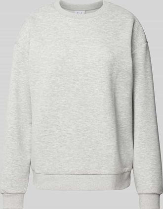Vila Sweatshirt mit gerippten Abschl&uuml;ssen Modell SANDY