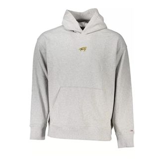 Tommy Hilfiger Grauer Baumwoll-Hoodie mit Logo - - Sweatshirts & Hoodies - Herren - Grau - 2XL