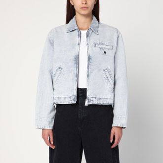 Carhartt Work in Progress W Emery Jacke in Black/Chalk wash