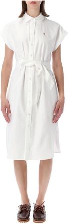 Polo Ralph Lauren Femme, Robes, Blanc, Taille: 34 FR Oxford Shirt Mini Dress