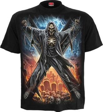 Spiral Crossed Over - T-Shirt Homme T-Shirt Manches Courtes Noir XL