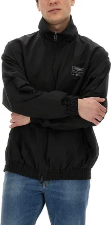 Dolce & Gabbana Hooded Polyester Jacket - Black