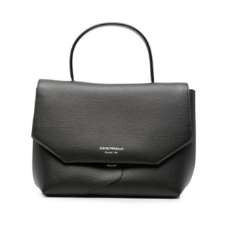 Emporio Armani Femme, Sacs, Noir, Taille: ONE Size Sac &agrave; main port&eacute; main &agrave; rabat enveloppe