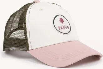 Faguo Casquette rose p&acirc;le et kaki