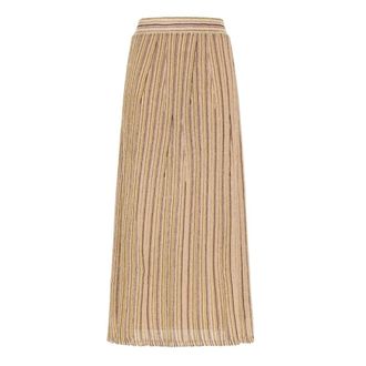 Momoni Gestreifter Lurex-Cape-Stil-Gilet - - Skirts - Damen - Rosa - L