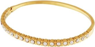 Dansk Copenhagen Joy Waterproof CZ Bangle - - Accessories - Damen - Gelb - ONE SIZE