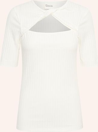 MY ESSENTIAL WARDROBE My Essential Wardrobe Kurzarm-Bluse Busta weiss