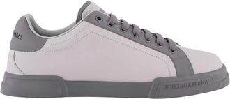 Dolce & Gabbana Low-Top Sneaker - Heren Portofino Sneakers Grijs - Gr. 41 (EU) - in Grau - f&uuml;r Damen