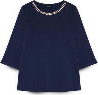 Fiorella Rubino Damen, Oberteile, Blau, XSGr&ouml;&szlig;e