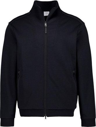 Bogner Herren Sweatjacke schwarz Baumwolle unifarben