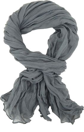 Ella Jonte Herrenschal leichter Schal unifarben Blau Grau oder Braun f&uuml;r alle Jahreszeiten