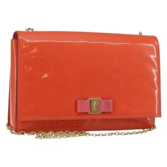 Ferragamo Pre-owned Canvas Schultertasche - - Pre-owned - Damen - Orange - ONE SIZE