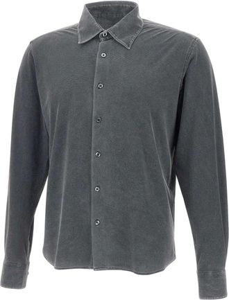 Roberto Ricci Design Rrd, Homme, Chemises, Gris, Taille: M Techno Wash Piqu&eacute;