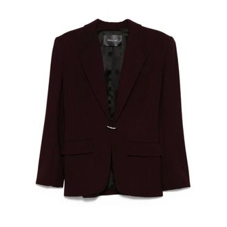 MUGLER Einknopf-Wolljacke - - Jackets - Damen - Rot - XS