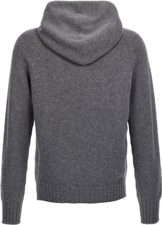 Maryya Wool Blend Hoodie - Gray