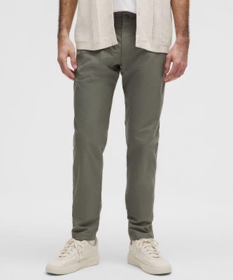 lululemon ABC Chinohose im Slim Fit Weicher Twill für Männer - 76 cm - Größe 34 in Grey Sage