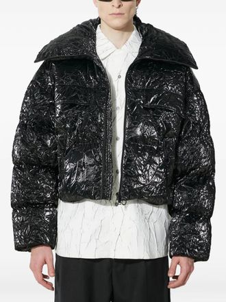 Han Kjobenhavn doudoune à effet froissé - Noir