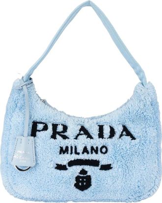 Prada Crossbody Bags - Prada Blue Terry Re-Edition Handbag - Gr. unisize - in Bunt - f&uuml;r Damen