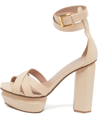 Balmain sandales Ava à bride à la cheville 110 mm - Tons neutres