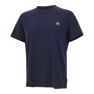 Moose Knuckles Homme, Tops, Bleu, Taille: XL Crescent Tee