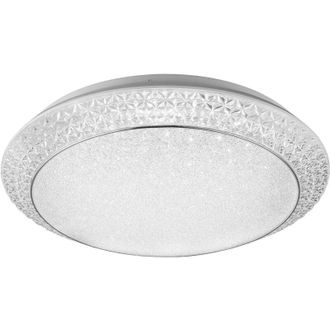 Globo Lighting led Deckenleuchte Kristalle Kristallleuchte Fernbedienung Deckenlampe dimmbar, cct, Metall, 28W 3300Lm 3000-4000-6000K, DxH 41x10 cm