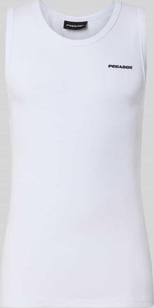 Pegador Tanktop mit Logo-Stitching und Rundhalsausschnitt