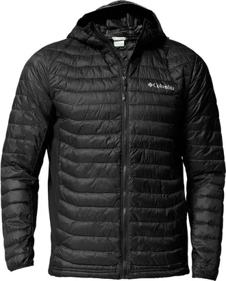Columbia Steppjacke Powder Pass Hybrid Hooded Jacket aus wasserabweisendem Material