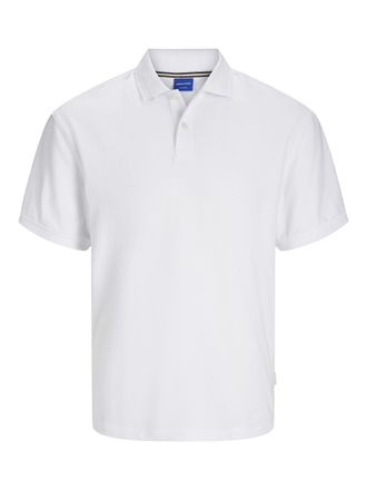 Jack & Jones JACK&JONES Herren Jorfrederiksberg Polo Ss Noos Poloshirt, Bright White, XL