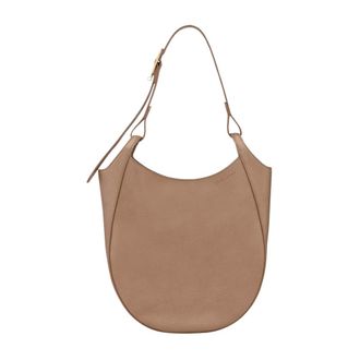 Longchamp Sac port&eacute; &eacute;paule Le Foulonn&eacute; L - Femme - Sacs - Brun - Taille: ONE Size