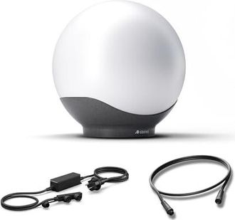 Steinel Starter-Set LED-Kugelleuchte Sphera C 24V Ø30 cm, inkl. 1x Kugellampe, 35 W Netzteil und 1m Kabel,16 Mio. Farben, App-Steuerung, Plug & Play