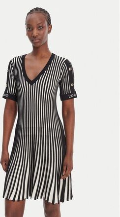 Liu Jo Strickkleid TA6062 MS55N Schwarz Regular Fit