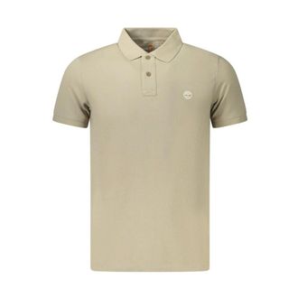 Timberland Homme, Tops, Beige, Taille: XL Polo en coton au design classique