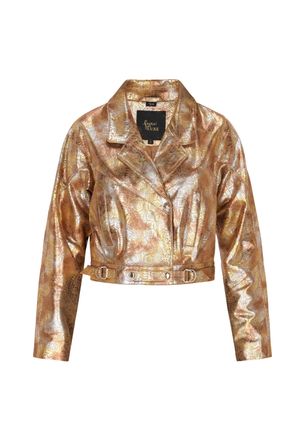 Faina Jacke Frauen mehrfarbige beige Schlange