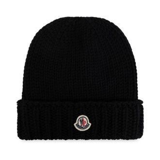 Moncler unisex, Accessoires, Noir, Taille: M Bonnet en laine