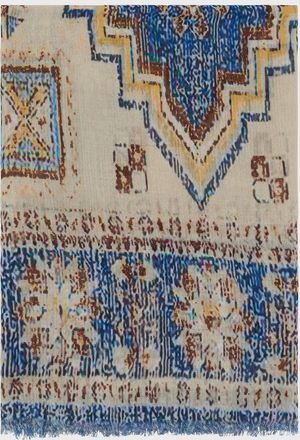 Gerard Darel Foulard imprim&eacute; en coton et modal - DARINA - Sable