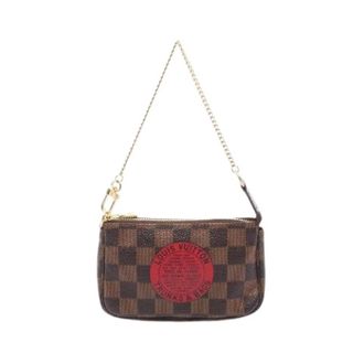 Louis Vuitton Pre-owned Mini Pochette Accessoires Damier Handbag - Femme - Pre-owned - Brun - Taille: ONE Size