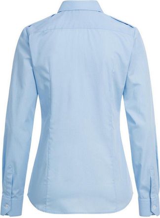 Greiff Langarmbluse Greiff SIMPLE Damen Pilotbluse Langarm Kent Regular-Fit Hellblau