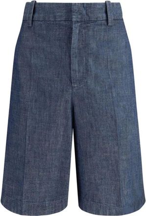 Jil Sander Homme, Shorts, Bleu, Taille: L Bermuda en coton avec d&eacute;tails de poches